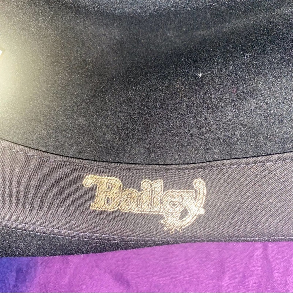 Bailey Rider Black Wool Felt Western Style Hat The Wi… - Gem